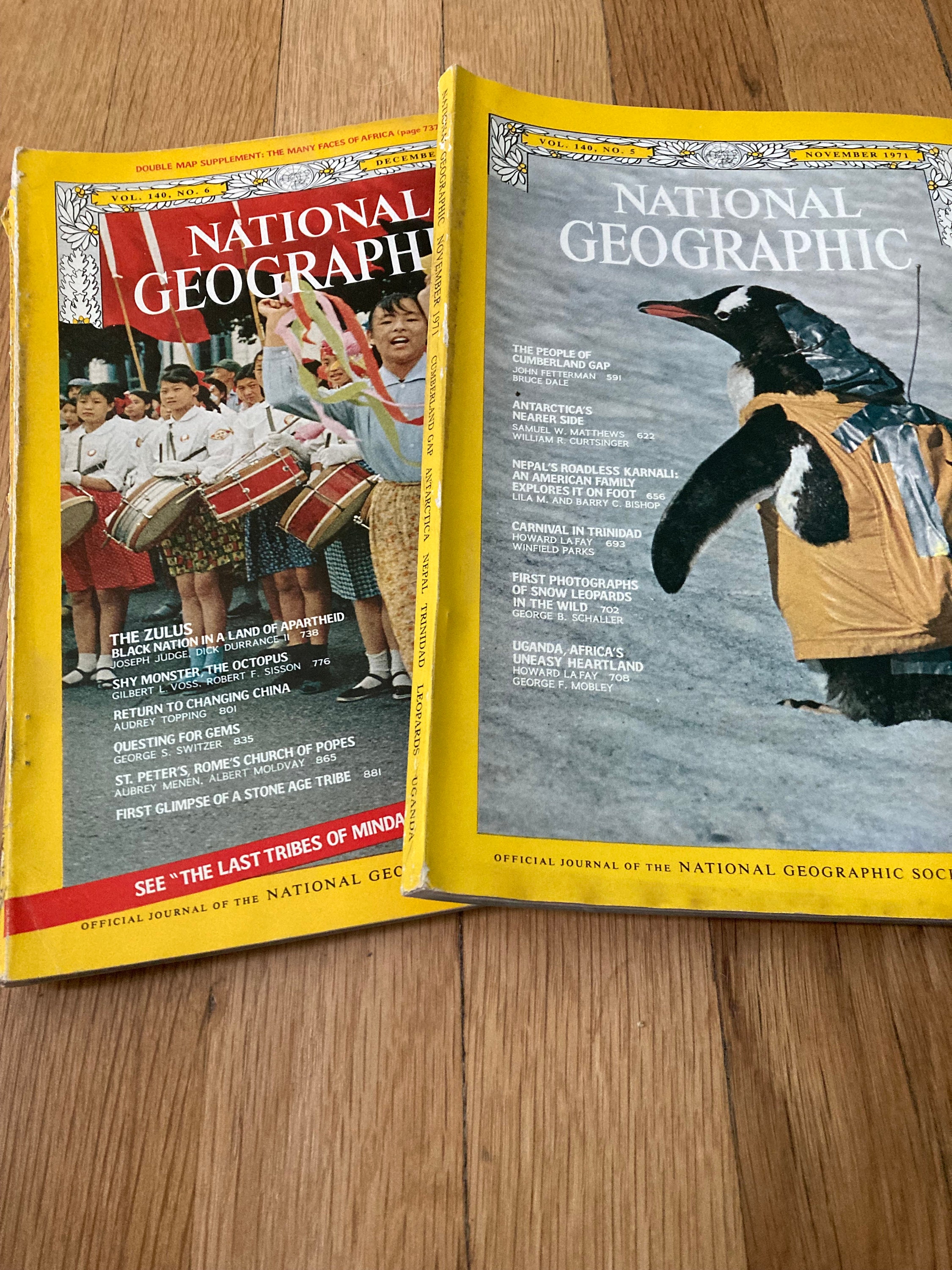 Vintage National Geographic Magazines A Year of National - Etsy