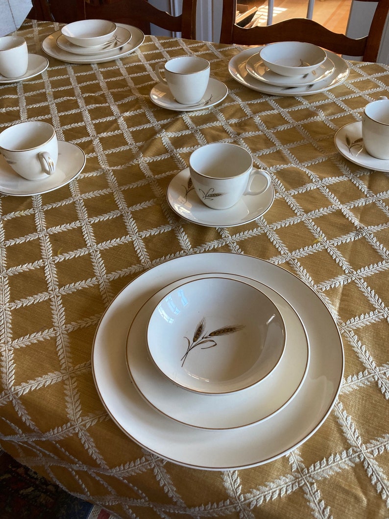 Vintage Dishware Set Royal Joci Wheat Place Setting Five - Etsy