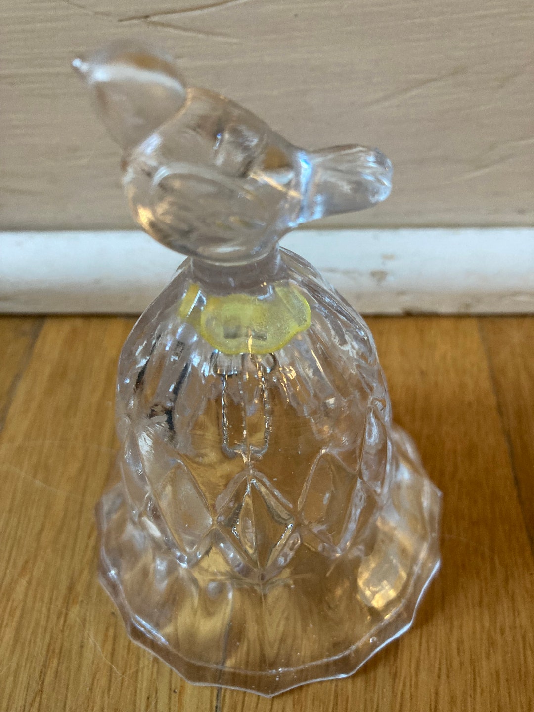 Vintage Lead Crystal Bell - Lead Crystal Bell With Bird - Vintage ...