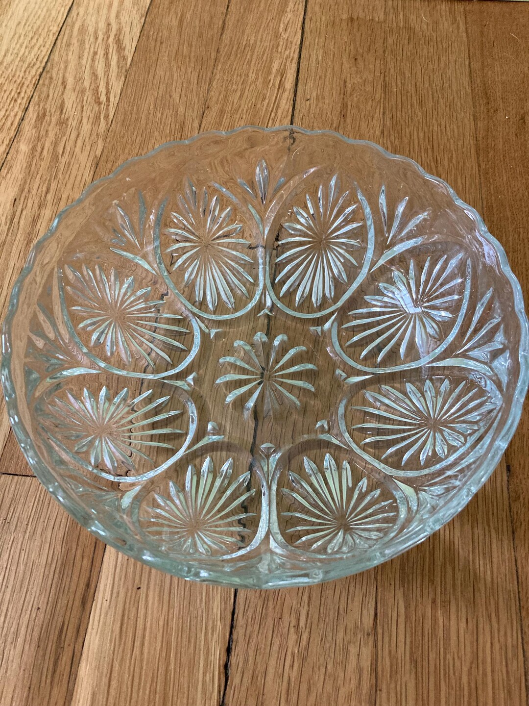 Vintage Glass Bowl - Anchor Hocking Glass Serving Bowl - Etsy
