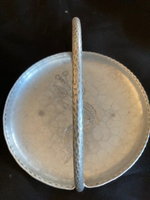 Hand Wrought Farberware - Hammered Aluminum Serveware - Candy Tray ...
