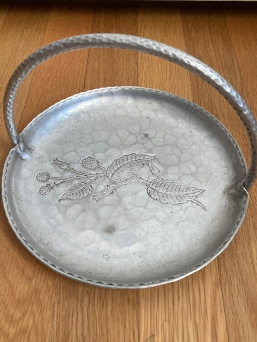 Hand Wrought Farberware - Hammered Aluminum Serveware - Candy Tray ...