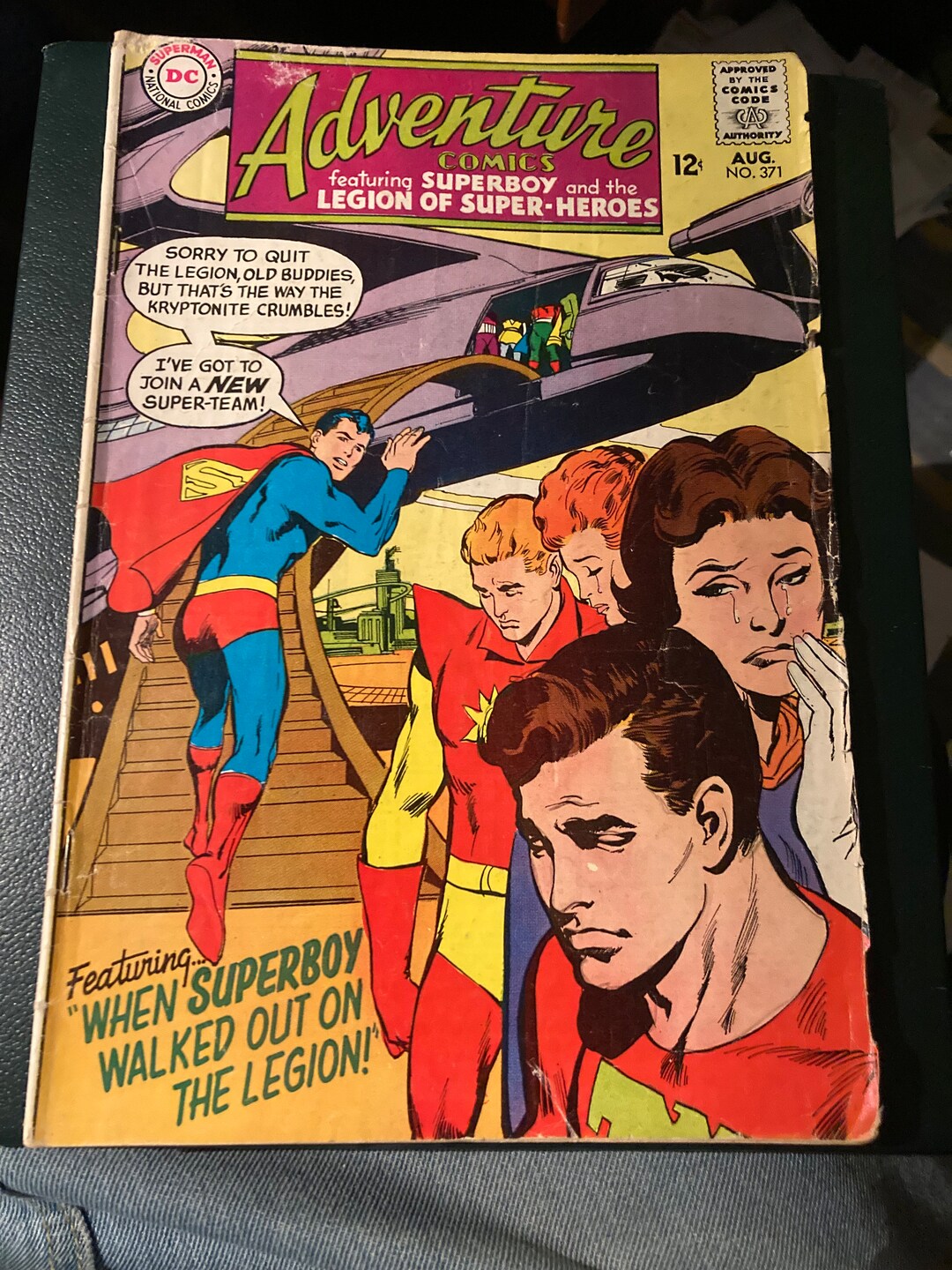 Vintage Adventure Comics 371 Vintage Superboy Comic With Cover Art by ...