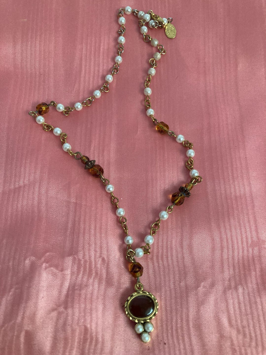 My Mother's Vintage Jewelry - Vintage Robert Rose Necklace - Etsy