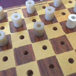 Checkers Board Game - Etsy