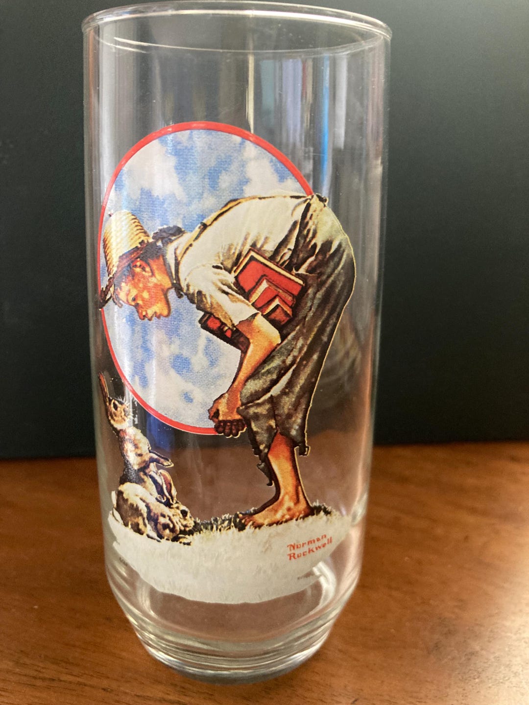 Vintage Coca-cola Americana Glass Featuring Norman Rockwell ...