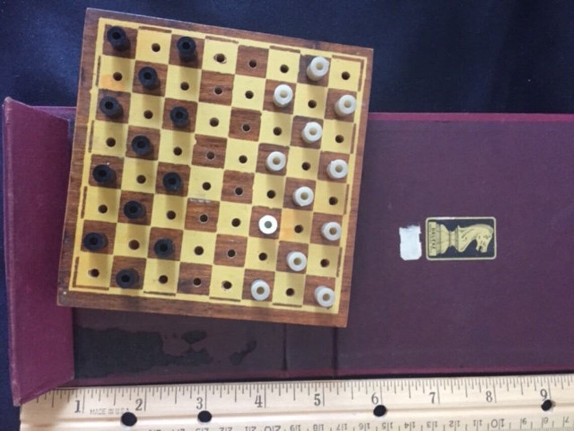 Checkers Board Game - Etsy