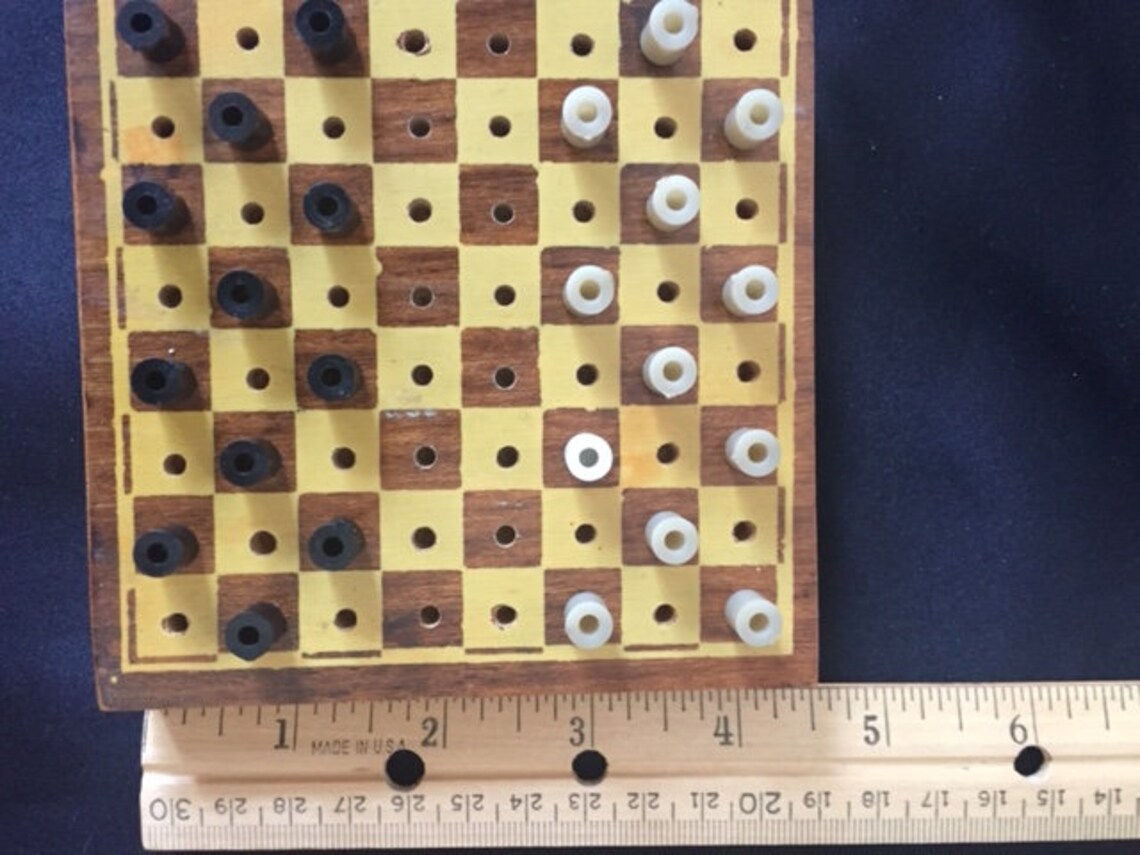 Checkers Board Game | Etsy