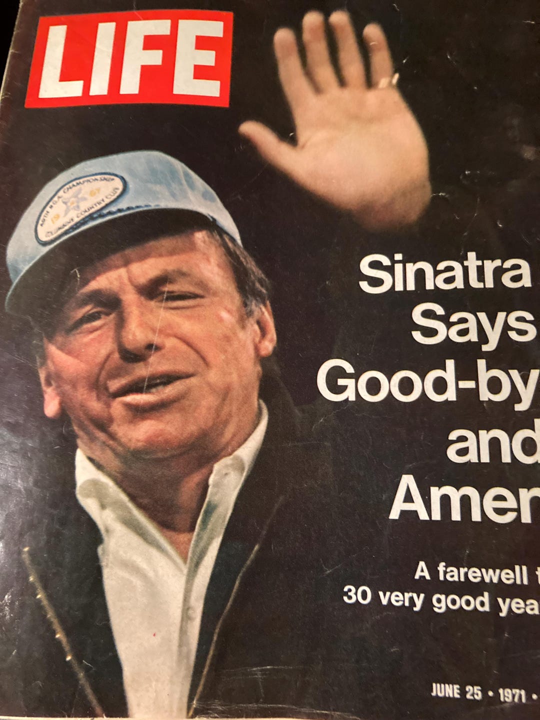 Vintage Life Magazine - Frank Sinatra Cover Story in 1971 Life Magazine ...