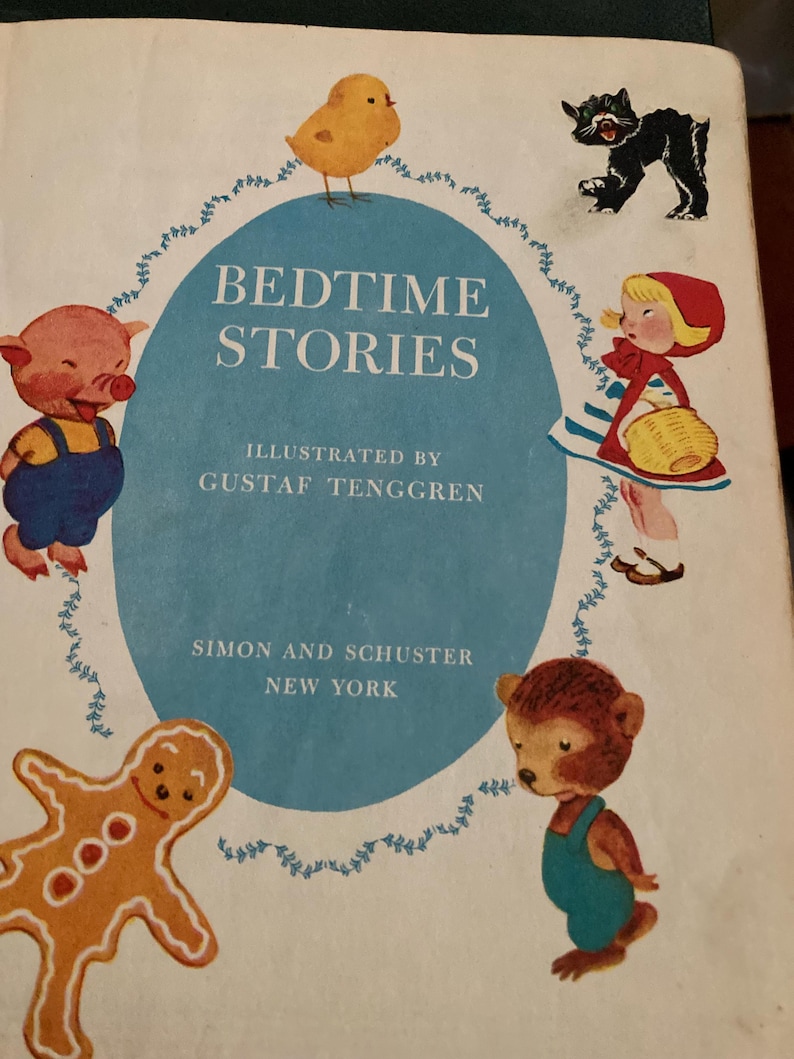 Vintage Little Golden Book - Bedtime Stories - Tenggren's Bedtime ...