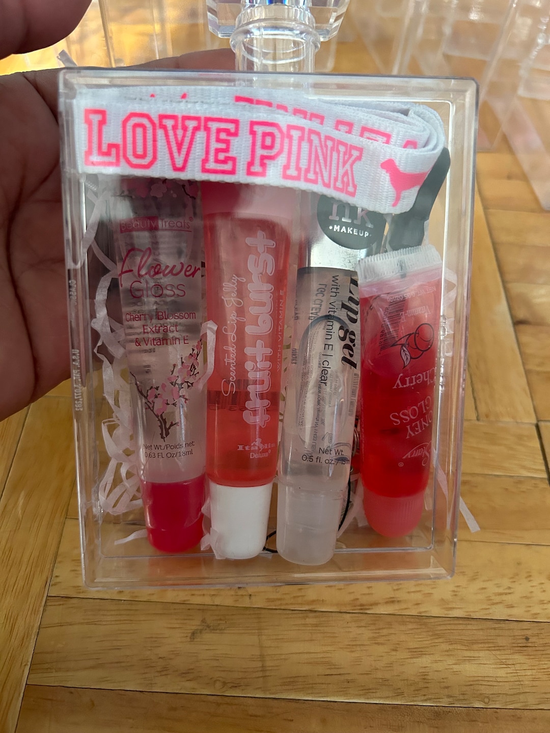 Pink LIPGLOSS PERFUME CASE - Etsy