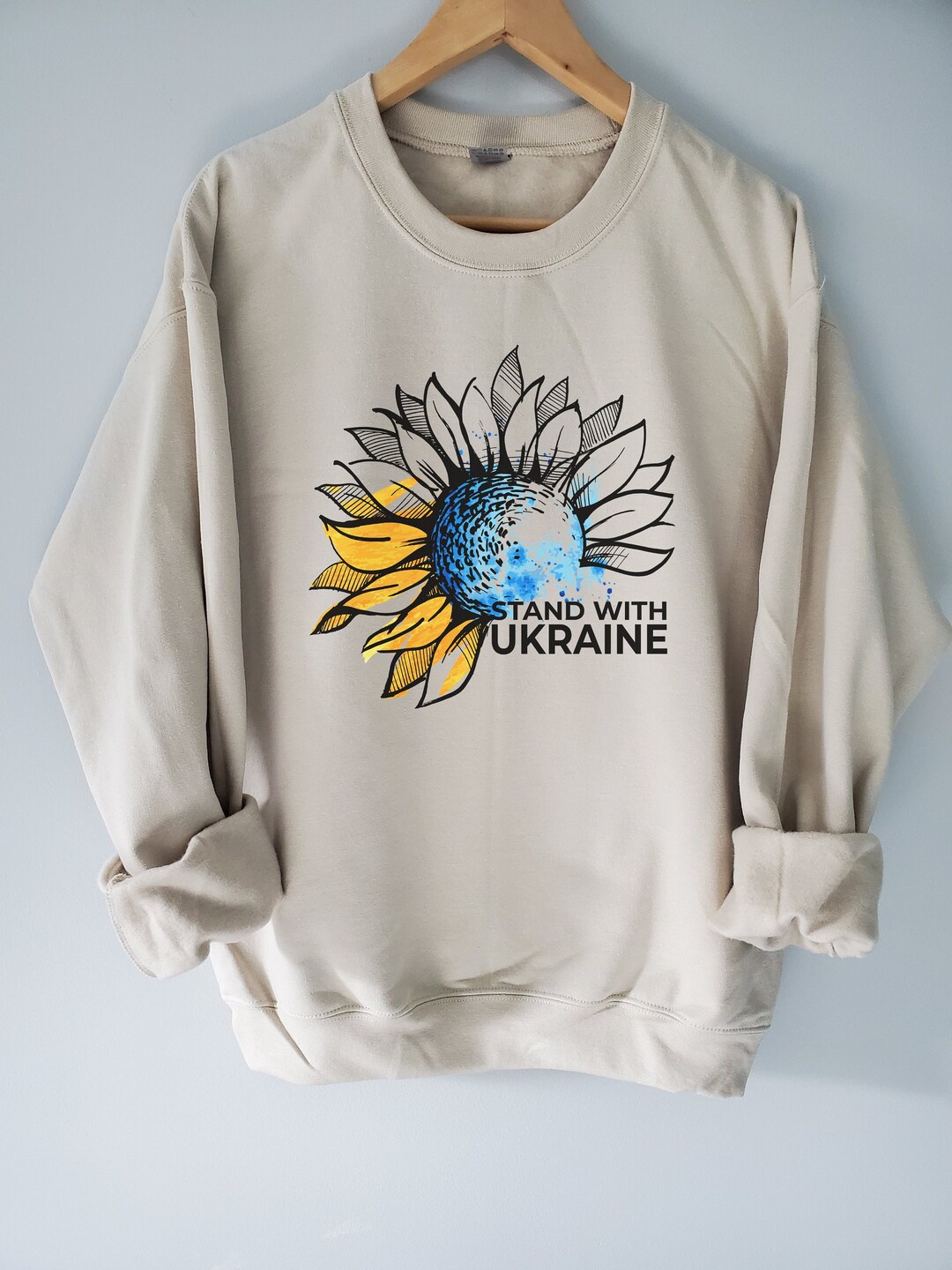 Stand With Ukraine Crewneck, Stop War Sweatshirt,ukraine Sweatshirt ...