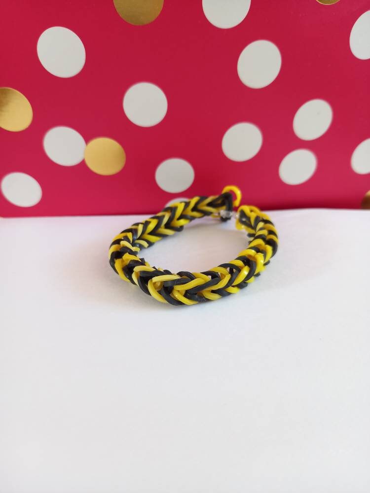 Preppy Bumble Bee Loom Bracelet | Etsy