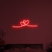 Double Heart Neon Signs, White LED Neon Lights ,decorative Lover Neon ...