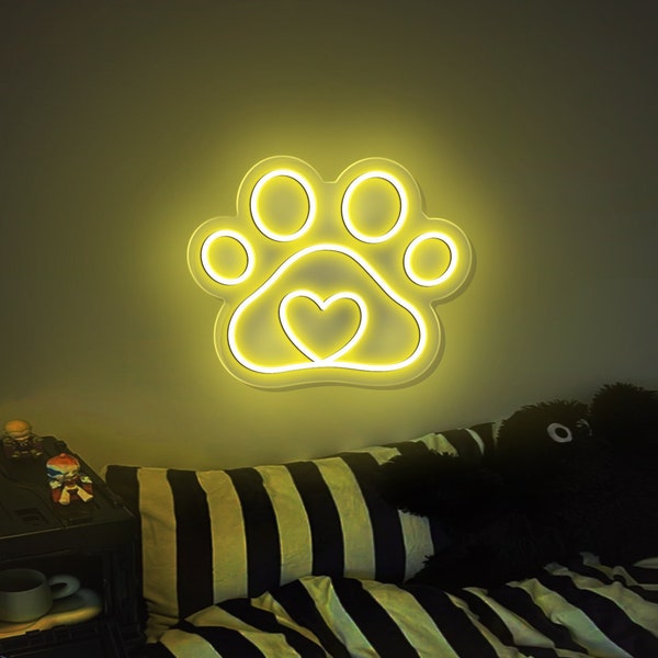 Paw Neon - Etsy