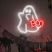 Ghost Boo Neon Sign/ Boo Led Sign/ Ghost Led Light/ Halloween Ghost ...