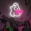 Ghost Boo Neon Sign/ Boo Led Sign/ Ghost Led Light/ Halloween Ghost ...