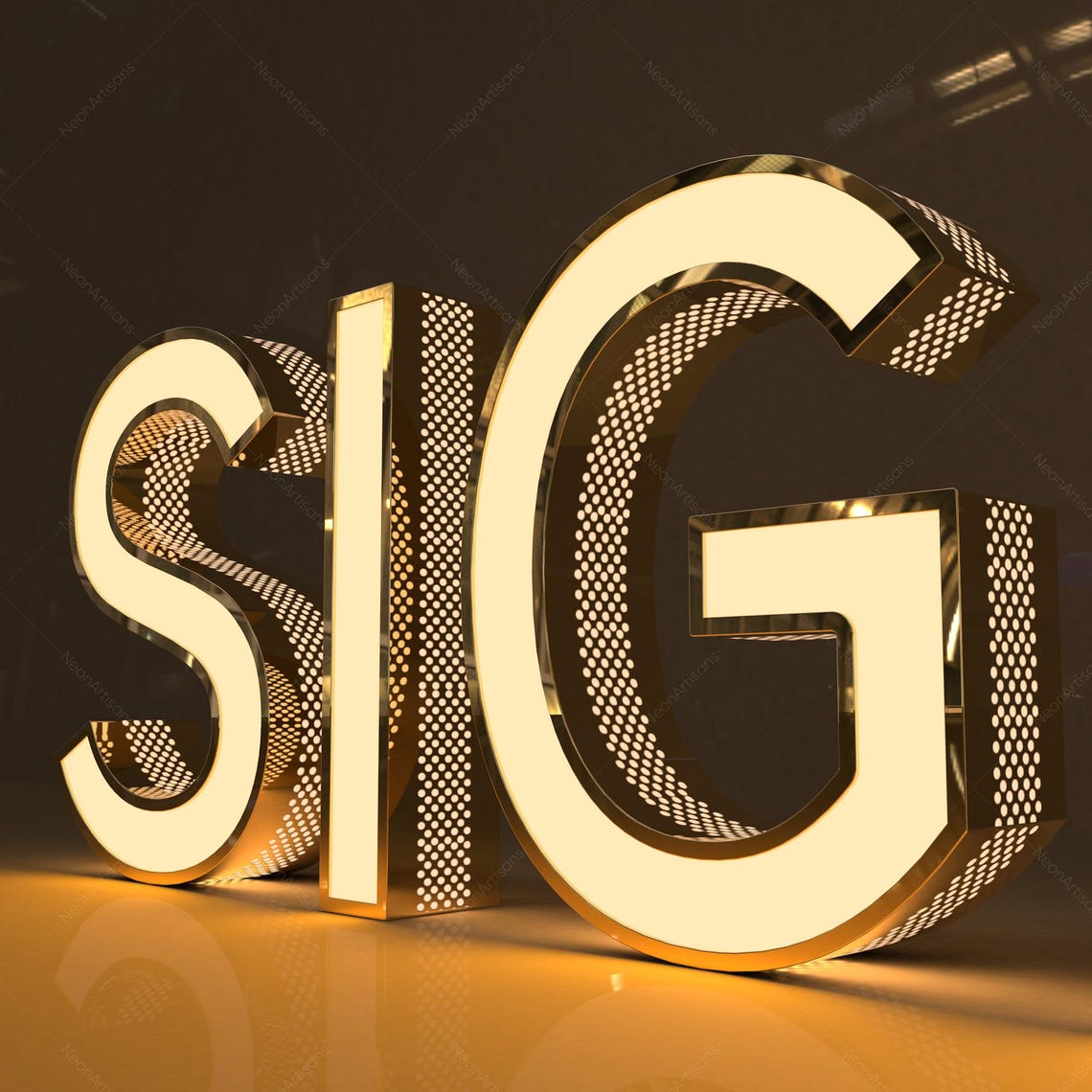 Gold Logo Sign for Business Luxury Letter Sign,3d Logo Sign,led Channel ...