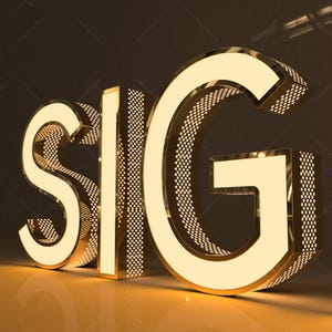 Gold Logo Sign for Business Luxury Letter Sign,3d Logo Sign,led Channel ...