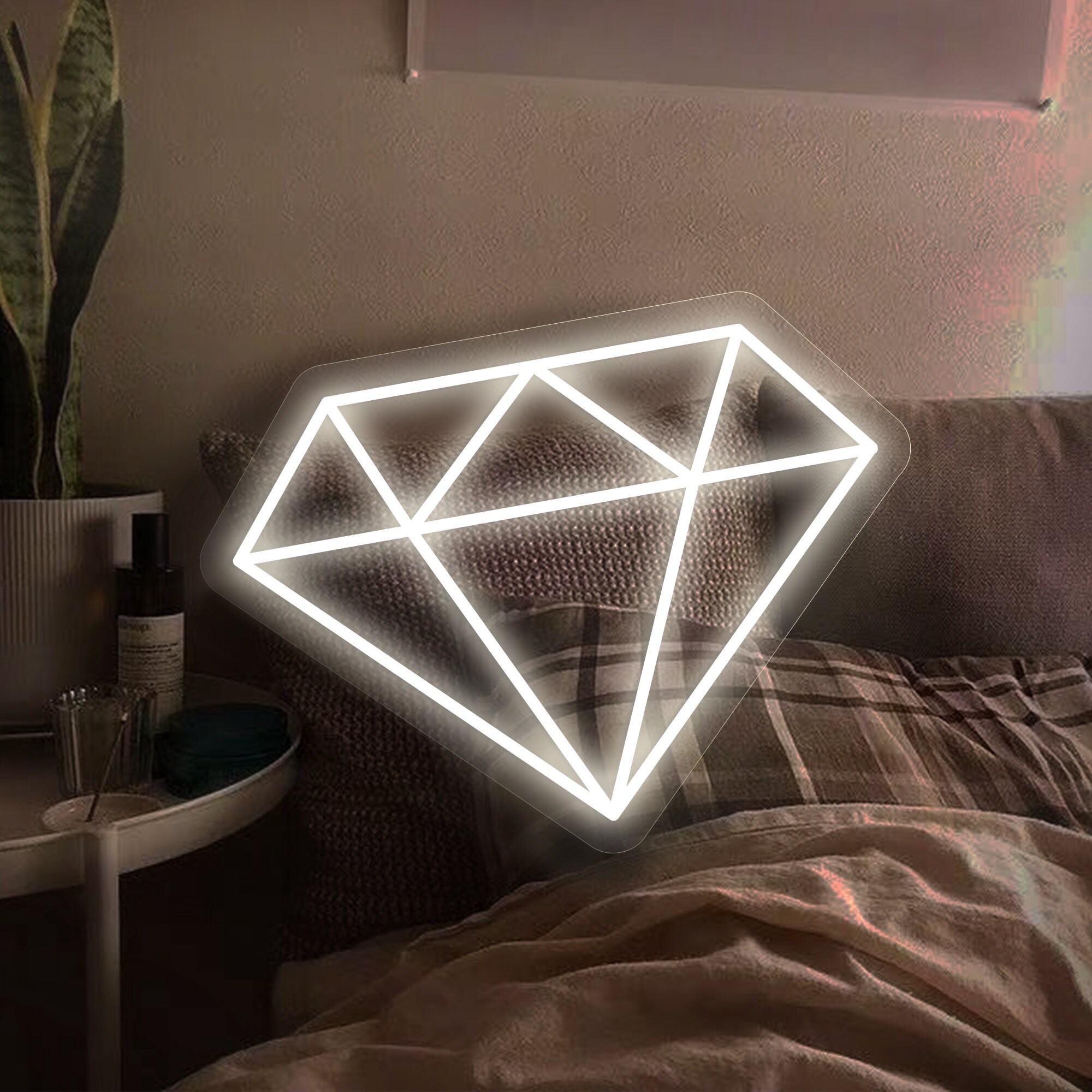 Diamond Art Led Neon Sign for Room Decor Wall Decor Gift for - Etsy