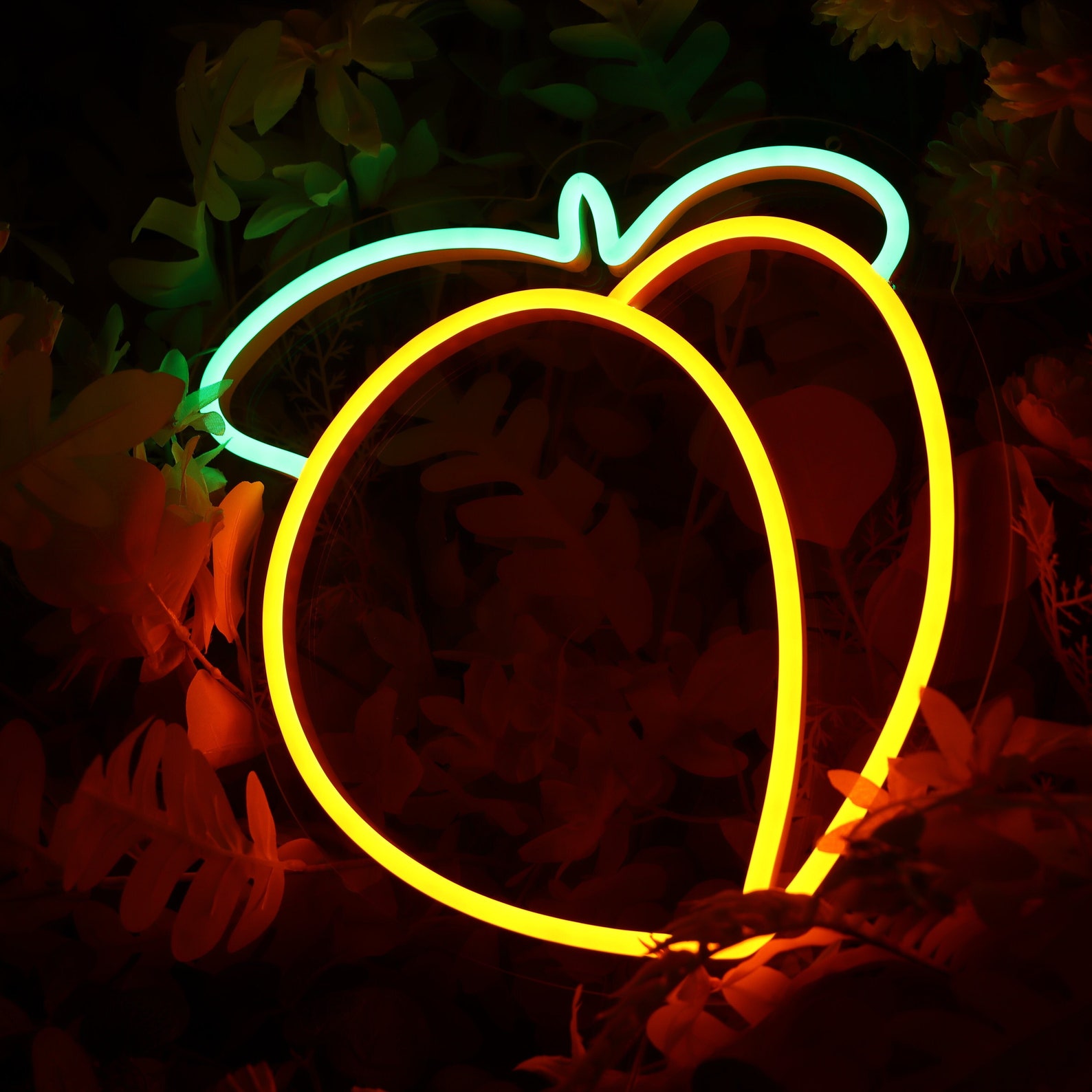 Peach Neon Sign, for Wall Decor, Peach Light Decor, Fruite Peach Neon ...