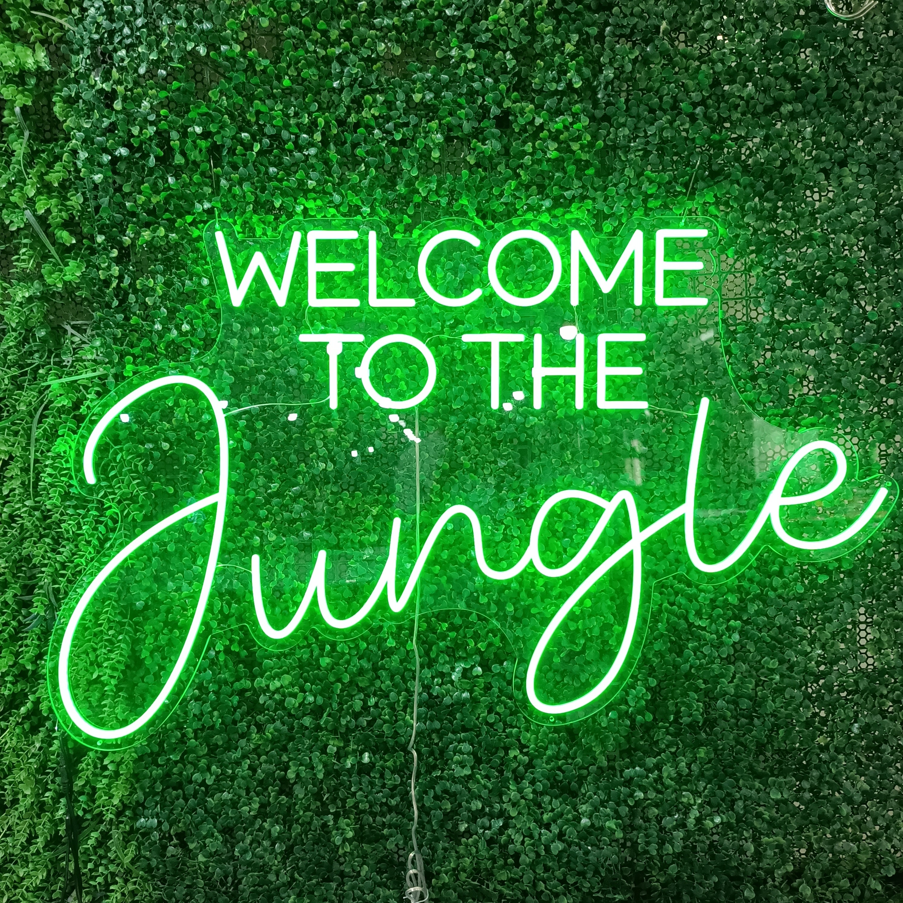 Welcome to the Jungle Neon Sign,jungle Neon Light,custom Wall Decor ...