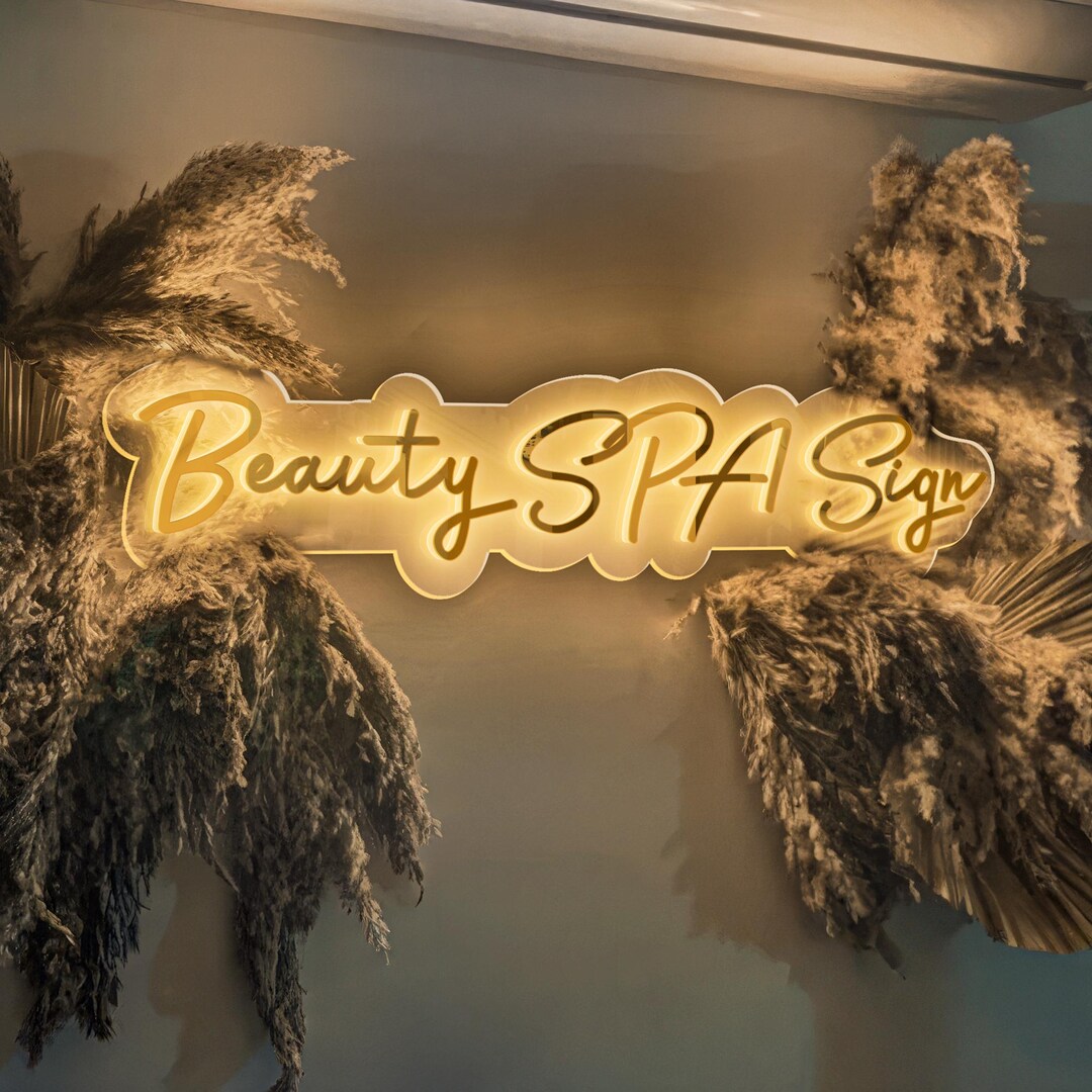 Beauty Salon Sign,custom Backlit Sign,3d Logo Sign, Metal Signs,laser ...
