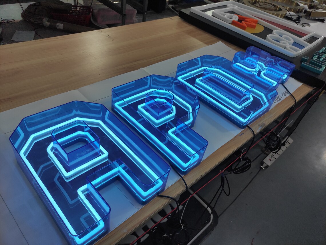 Neon Logo Sign With Acrylic,acrylic Neon Sign,business Neon Logo,neon ...