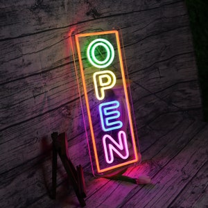 Neon OPEN Sign |for Business Sign | Open Neon Sign | Neon Open Lights ...