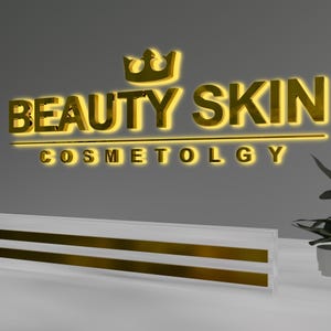 Custom Studio Sign,business Logo Sign for Wall Decor,beauty SPA Sign,3d ...