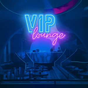 VIP Lounge Neon Sign|club Neon Sign|bar Neon Sign| Customizable Neon ...