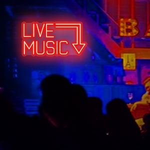 LIVE MUSIC Neon Sign |neon Music Sign |music Bar Led Sign |music Studio ...
