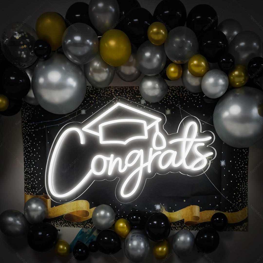 Congrats Neon Sign,congrats Name Sign,custom Congrats Neon Sign ...