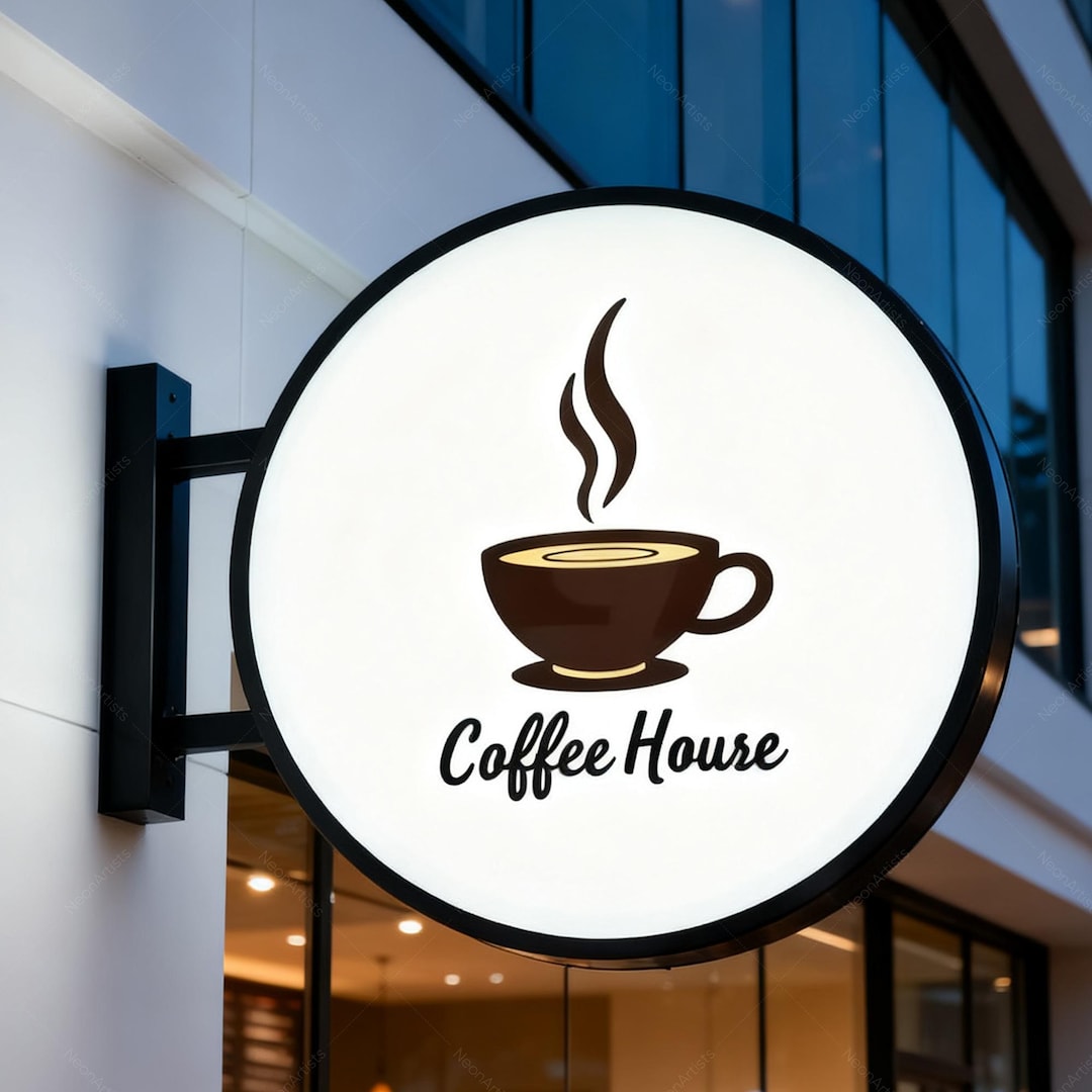 Round Light Box,store Front Light Box Sign,led Light Box,outdoor Logo ...