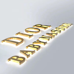 Backlit Sign,metal Signs,3d Business Sign, LED Metal Logo Sign,,light ...