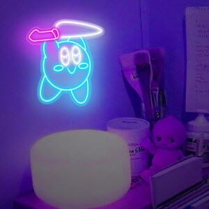 KIRBY Neon Sign/kirby Knife Neon Sign/kirby Neon Decor/anime - Etsy