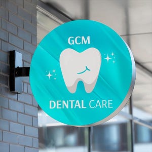 Custom Dental Sign,company Logo Sign,3d Backlit Sign,dental Clinic Sign ...
