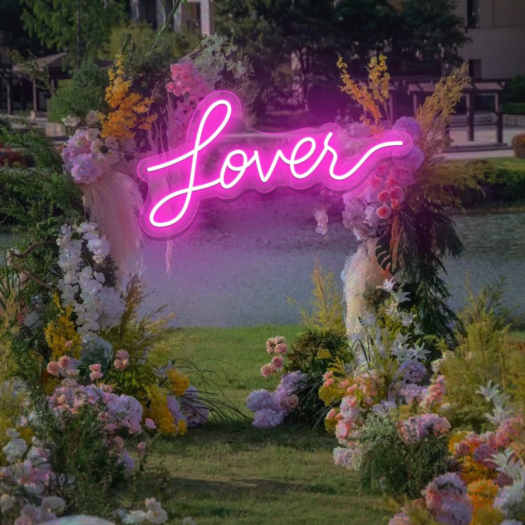 Lover Neon Sign/ Wedding Custom Sign/ Neon Light Sign/ Wedding Gifts ...