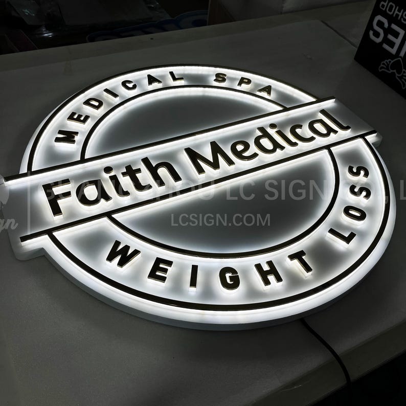 Led Sign,custom Logo Sign,backlit Sign,business Sign,illuminated LED ...