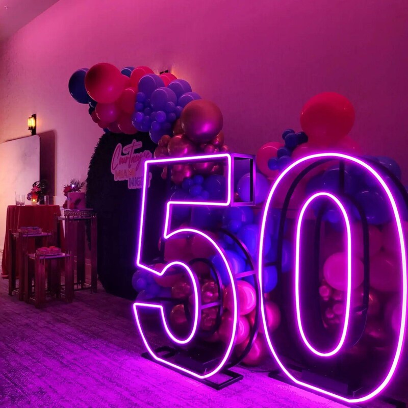 Neon Letters - Etsy