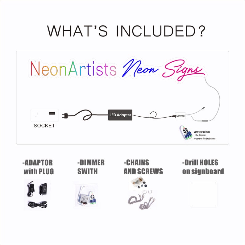 Custom Neon Sign 2 Line Office Decor Led Neon Light Home - Etsy