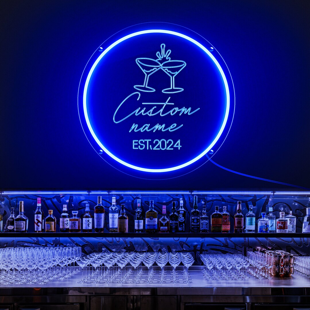 Custom Bar Neon Light | Cocktail | Led Neon Light|home Bar Neon Sign ...