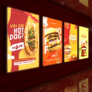 Restaurants Menu Led Light Box, Advertising Poster Light Box,custom Led ...