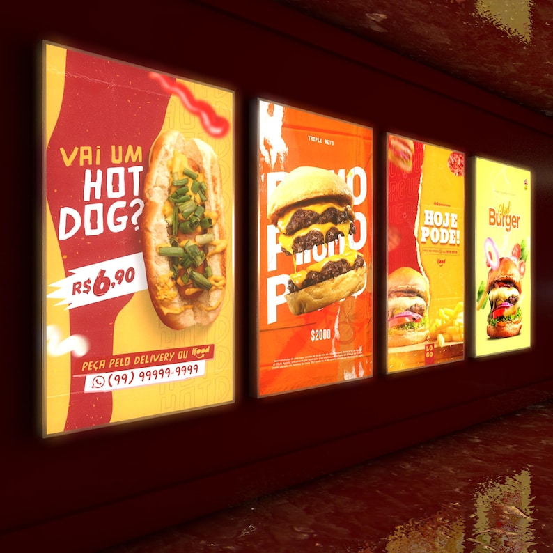 Restaurants Menu Led Light Box, Advertising Poster Light Box,custom Led ...