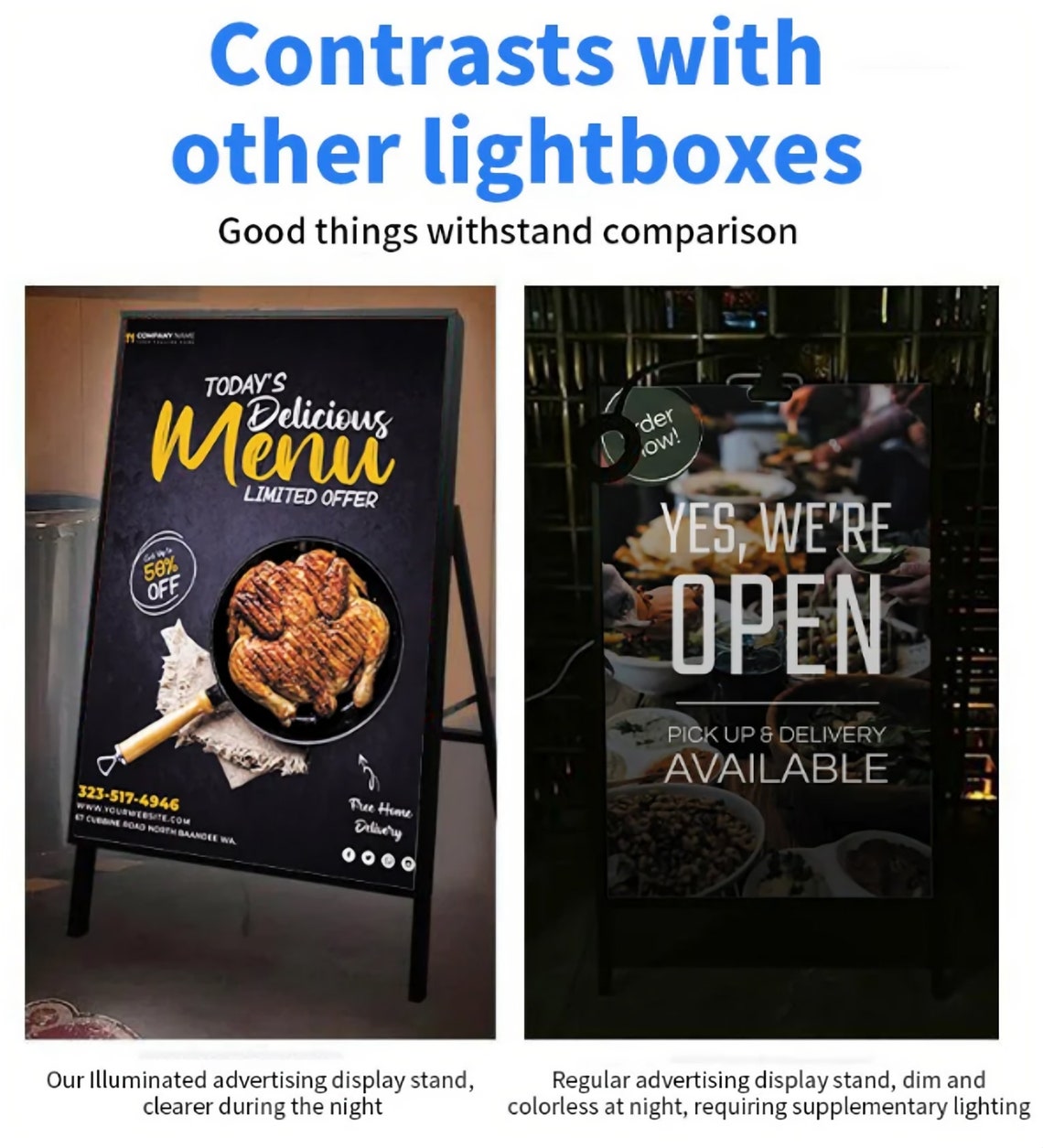 Advertising Boards Poster Stands,a-frame Sign Stand, A Stand Sign Board ...