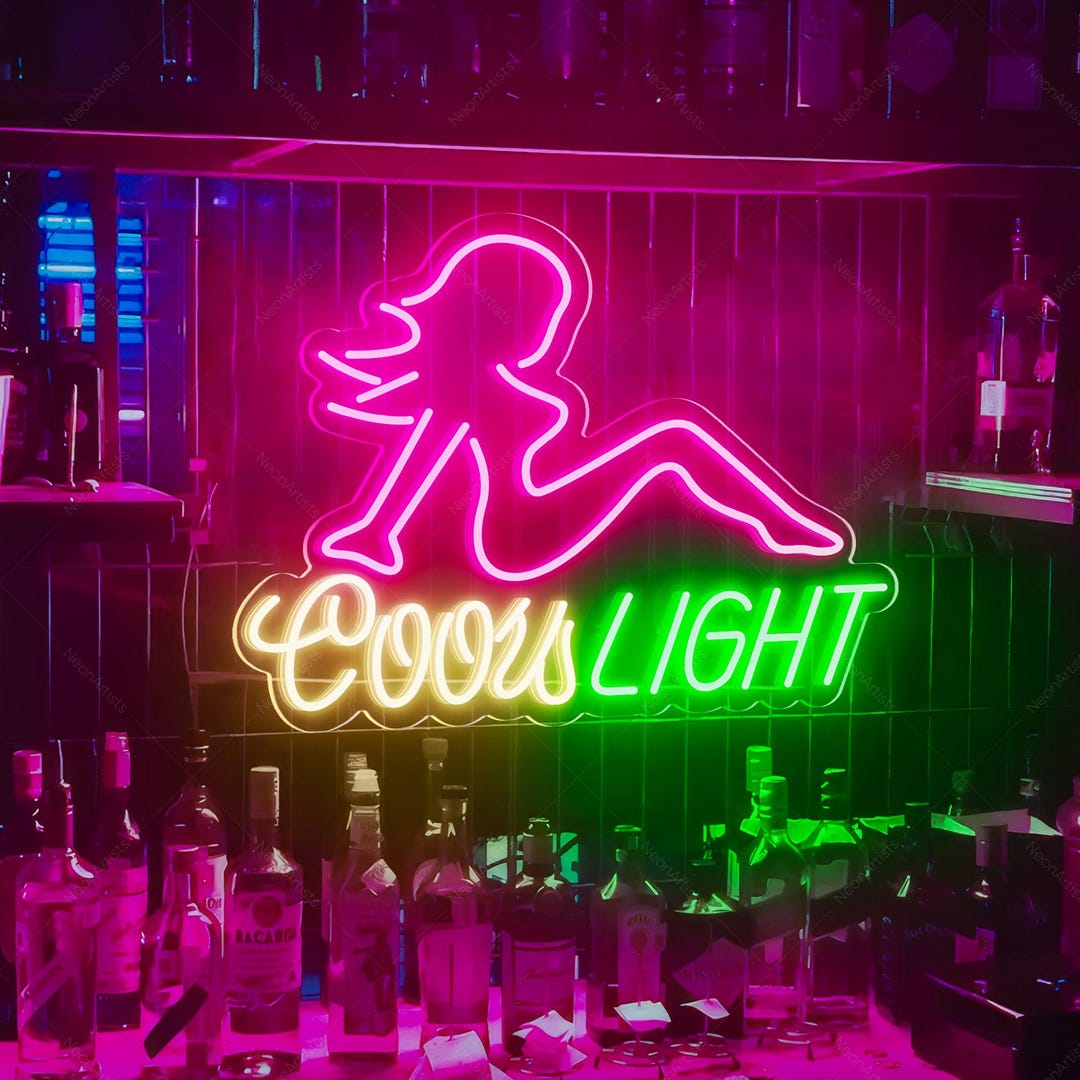 Coors Light Neon Sign,beer Neon Signs,lady LED Neon Lights,neon Sign ...