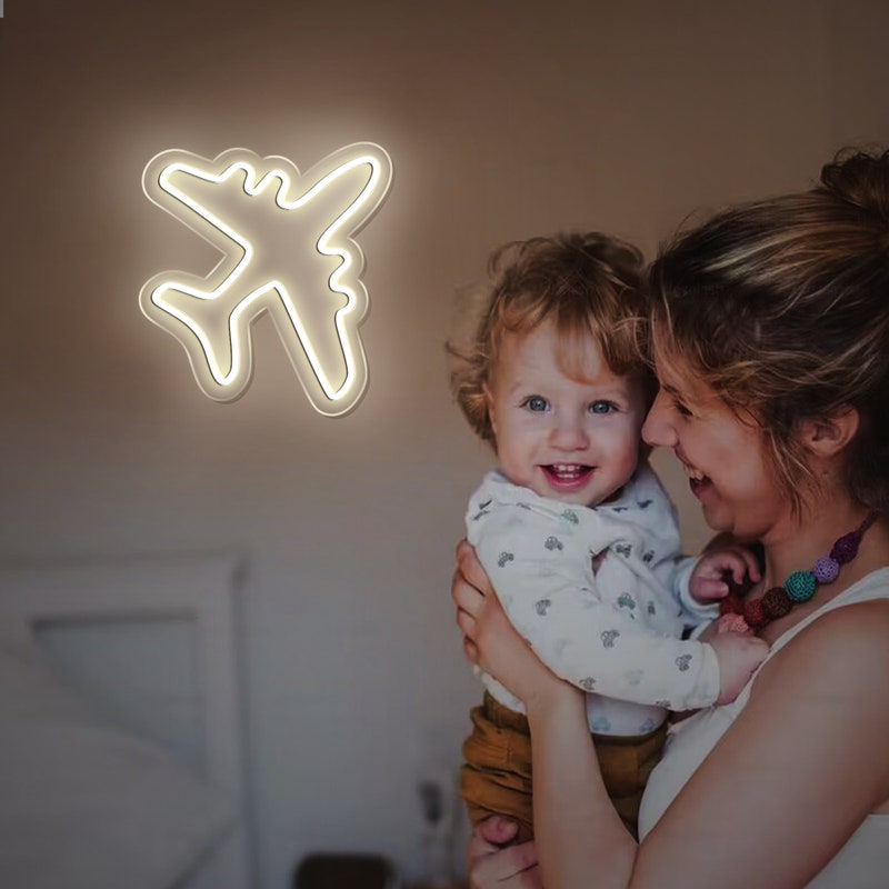 Lighted Plane Sign - Etsy
