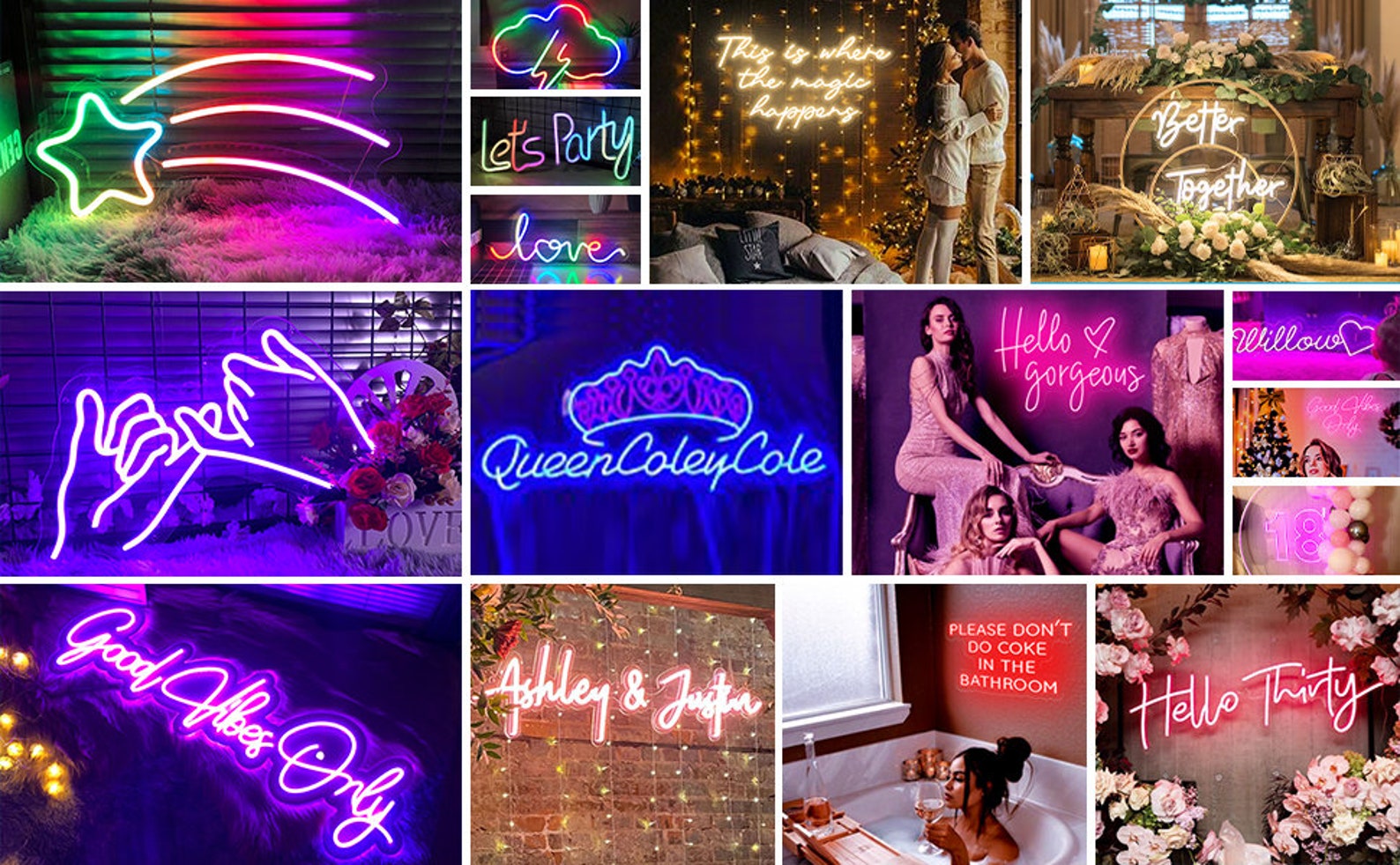 Custom Neon Sign 2 Line Office Decor Led Neon Light Home - Etsy