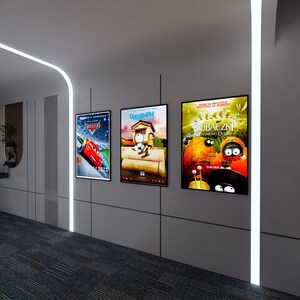 Ultra Slim Advertising LED Light Boxes,movie Poster Light Box,wall ...