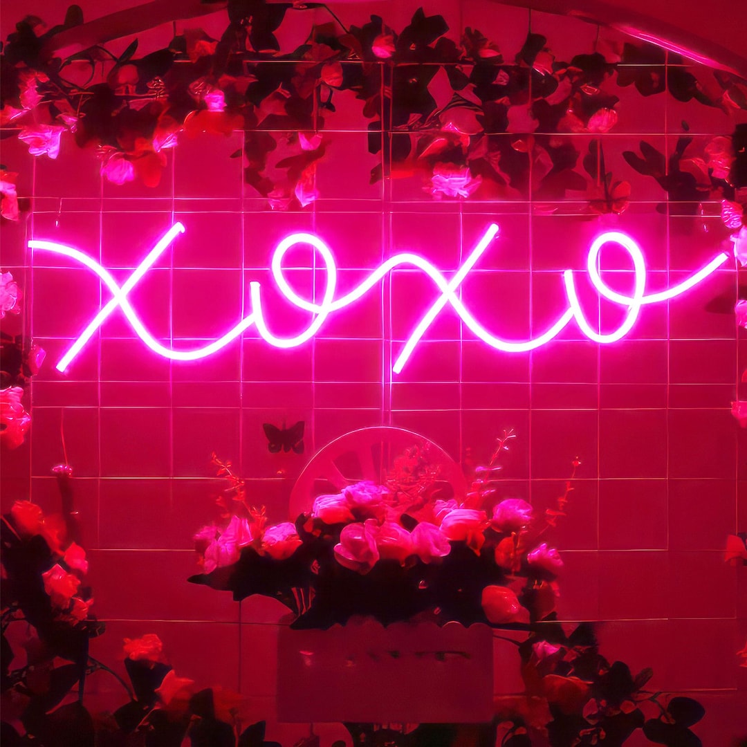 XOXO Neon Light, Modern Wedding Décor Signs,xoxo Neon Light,dorm Room ...